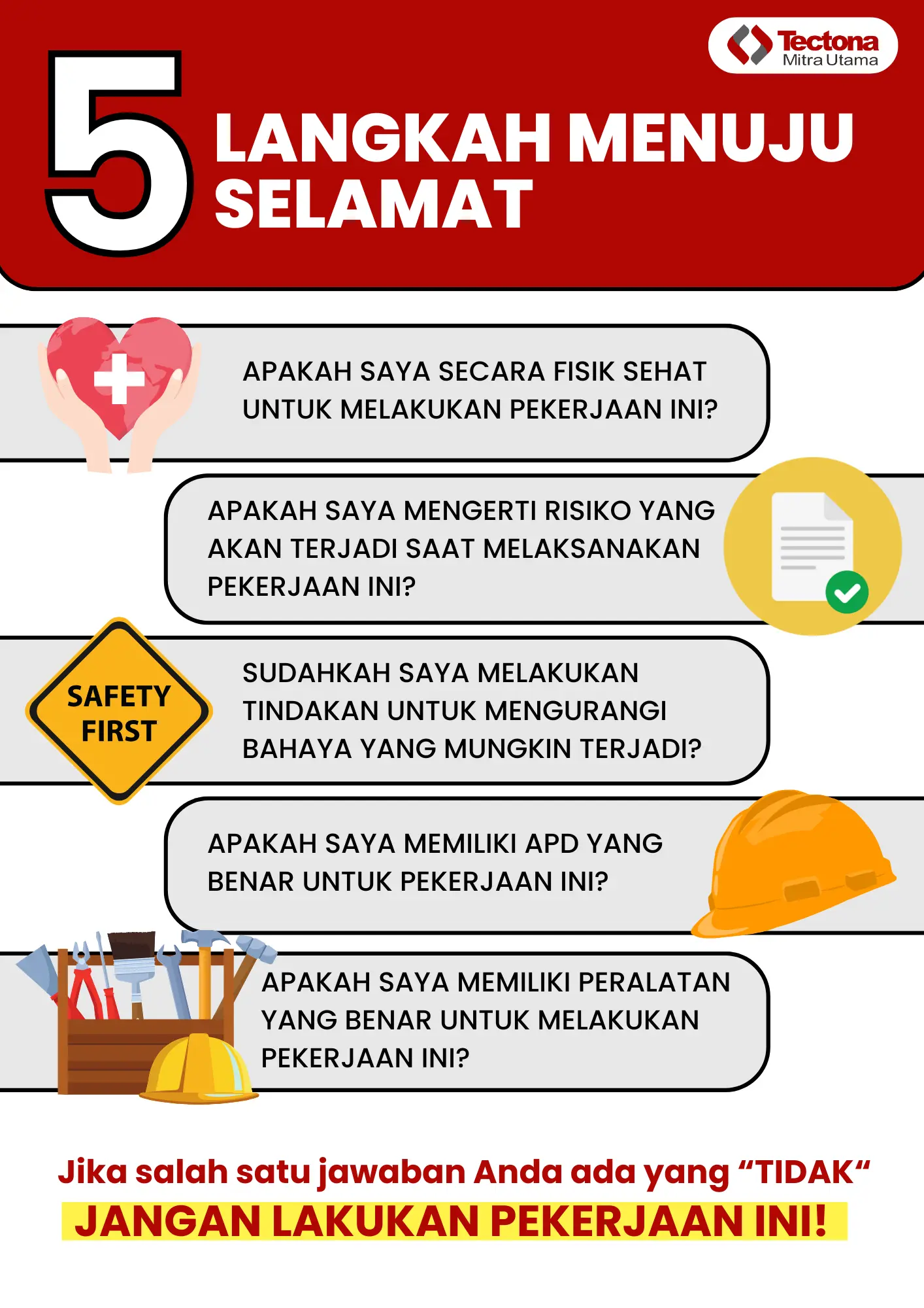 HSE BULLETIN #31: 5 LANGKAH MENUJU SELAMAT - Tectona Mitra Utama